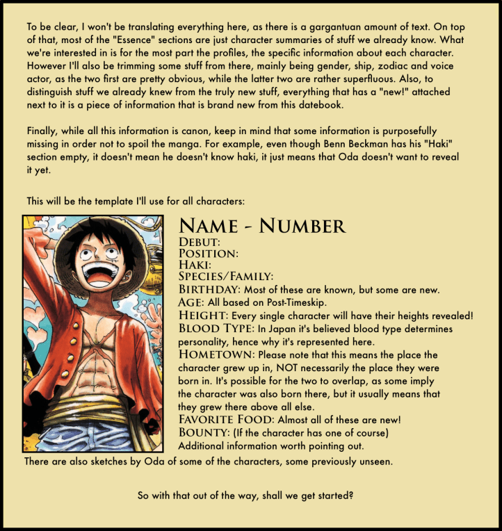 Vivre Card Databook – Vol. 1 (all the new information!) – The Library ...
