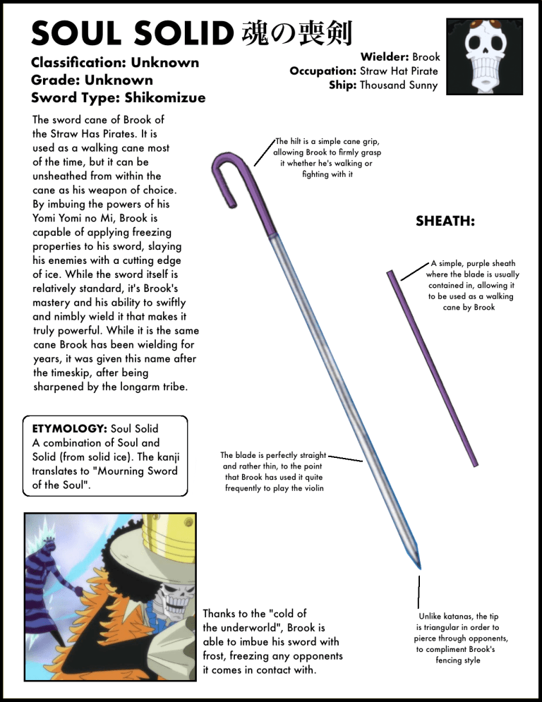 THE ONE PIECE SWORD ENCYCLOPEDIA – A Complete Collection of Every Sword ...
