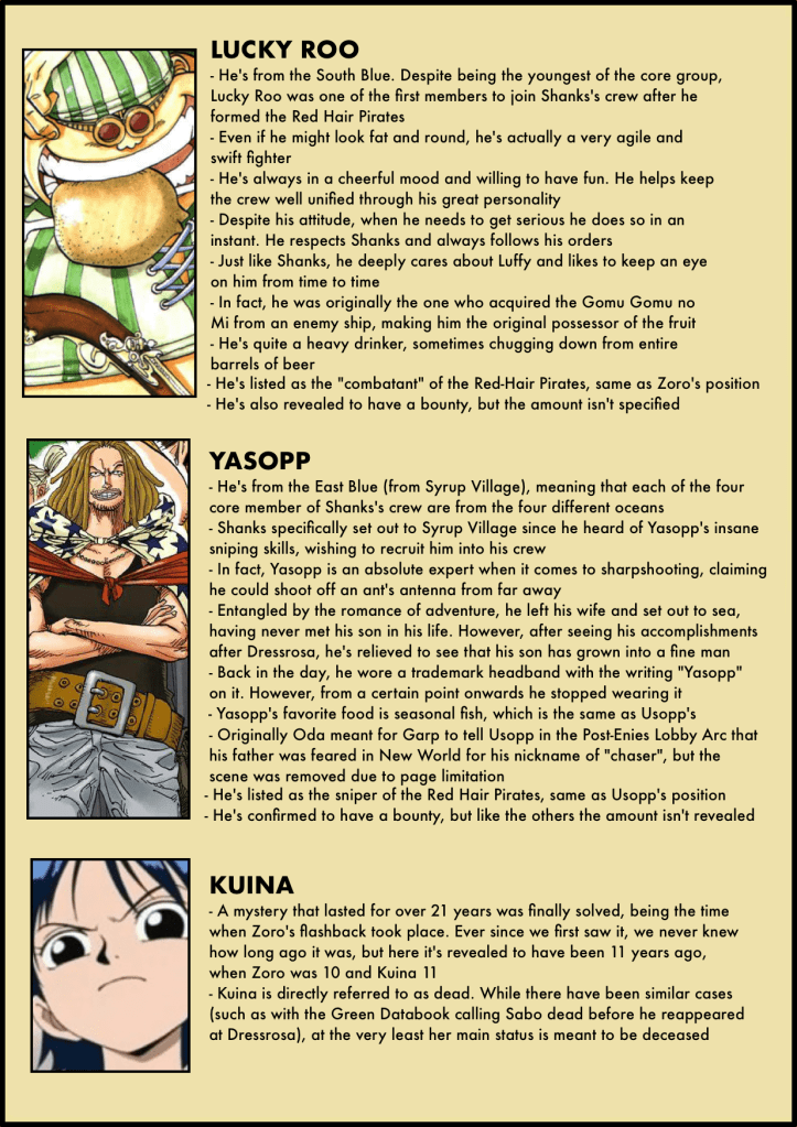 Vivre Card Databook – Vol. 1 (all the new information!) REMAKE – The ...