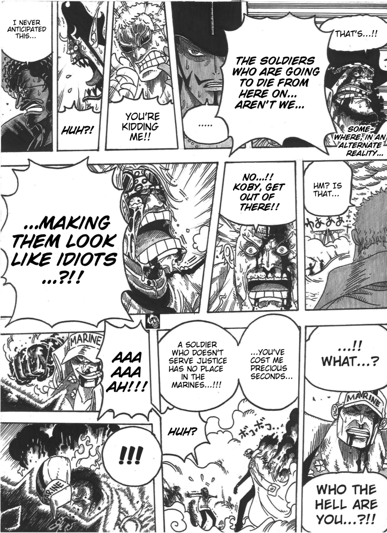 One Piece “What If: Kaido Arrived at Marineford” – A fan manga by Ricky ...