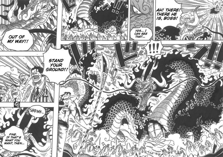 One Piece “What If: Kaido Arrived at Marineford” – A fan manga by Ricky ...
