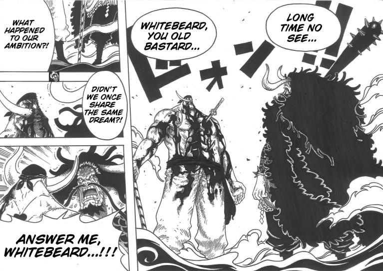One Piece “What If: Kaido Arrived at Marineford” – A fan manga by Ricky ...