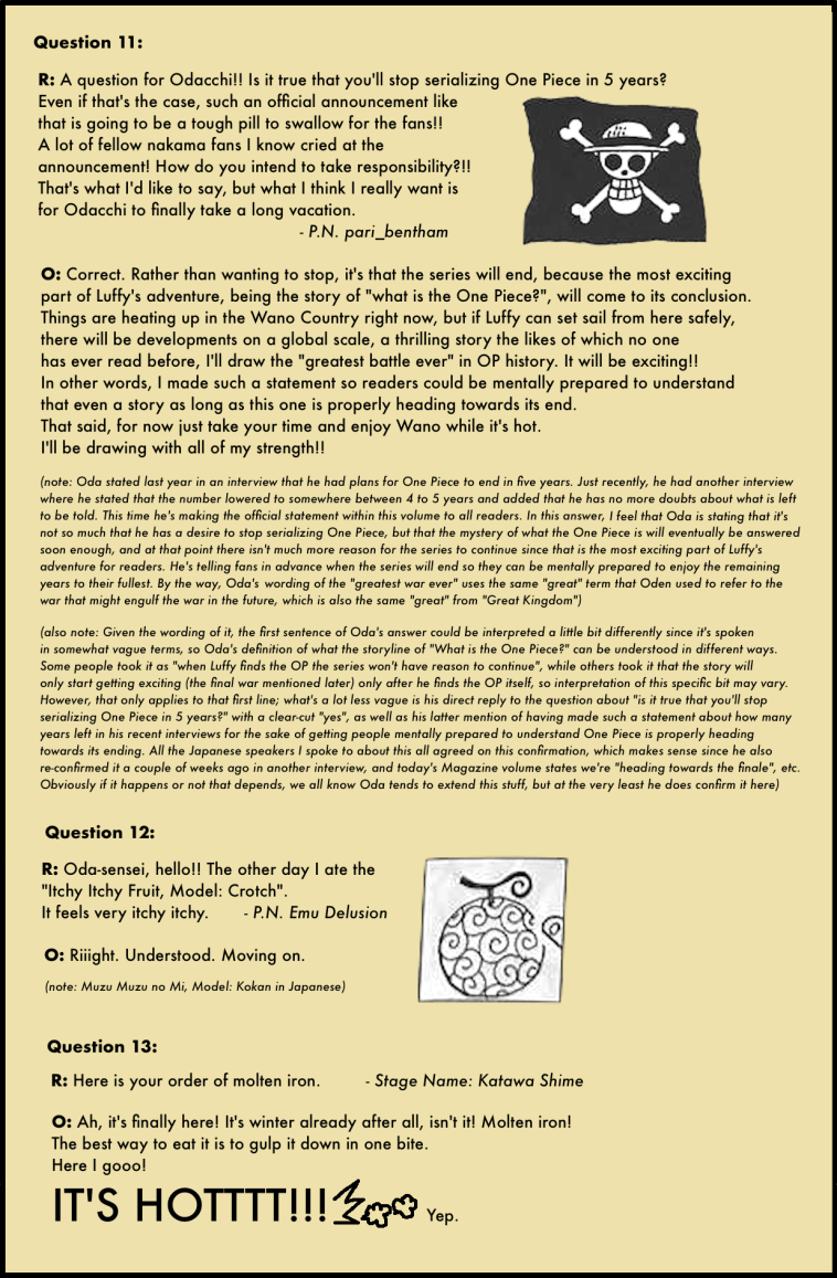 Volume 97 SBS Question Corner – The Library of Ohara