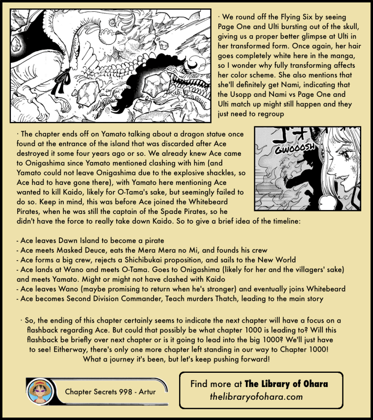 Chapter Secrets – Chapter 998 in-depth analysis – The Library of Ohara