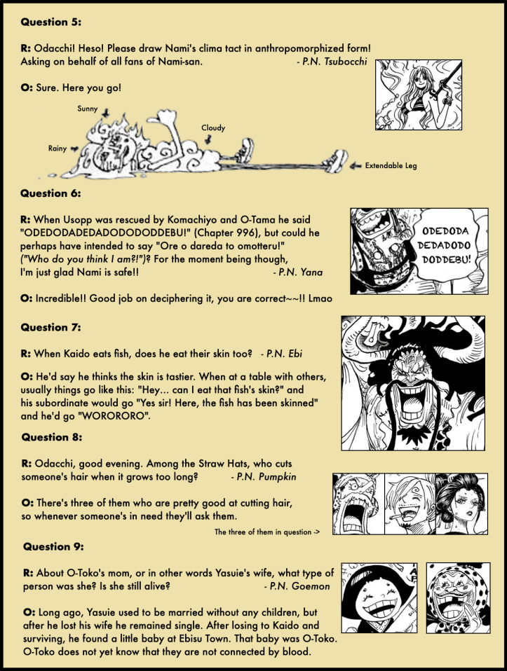 Volume 99 SBS Question Corner – The Library of Ohara